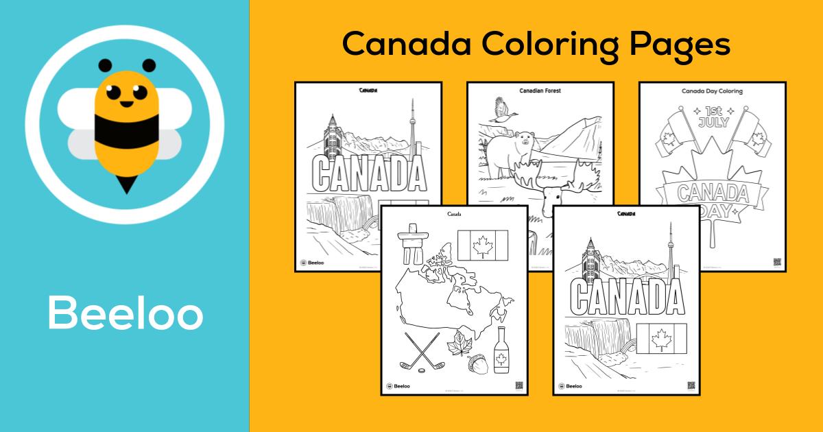 Canada-themed Coloring Pages • Beeloo Printable Crafts and Activities ...