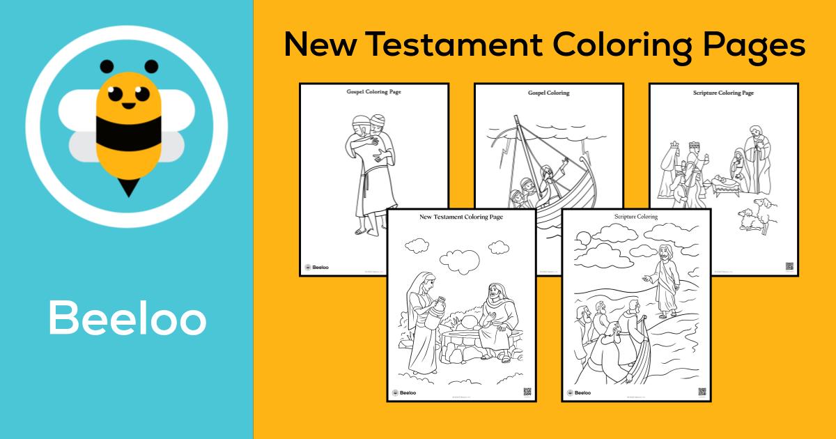 New Testament-themed Coloring Pages • Beeloo Printable Crafts and ...